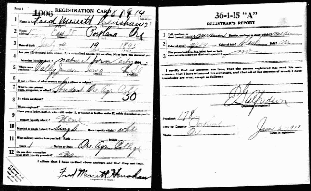 Fred Merritt Henshaw